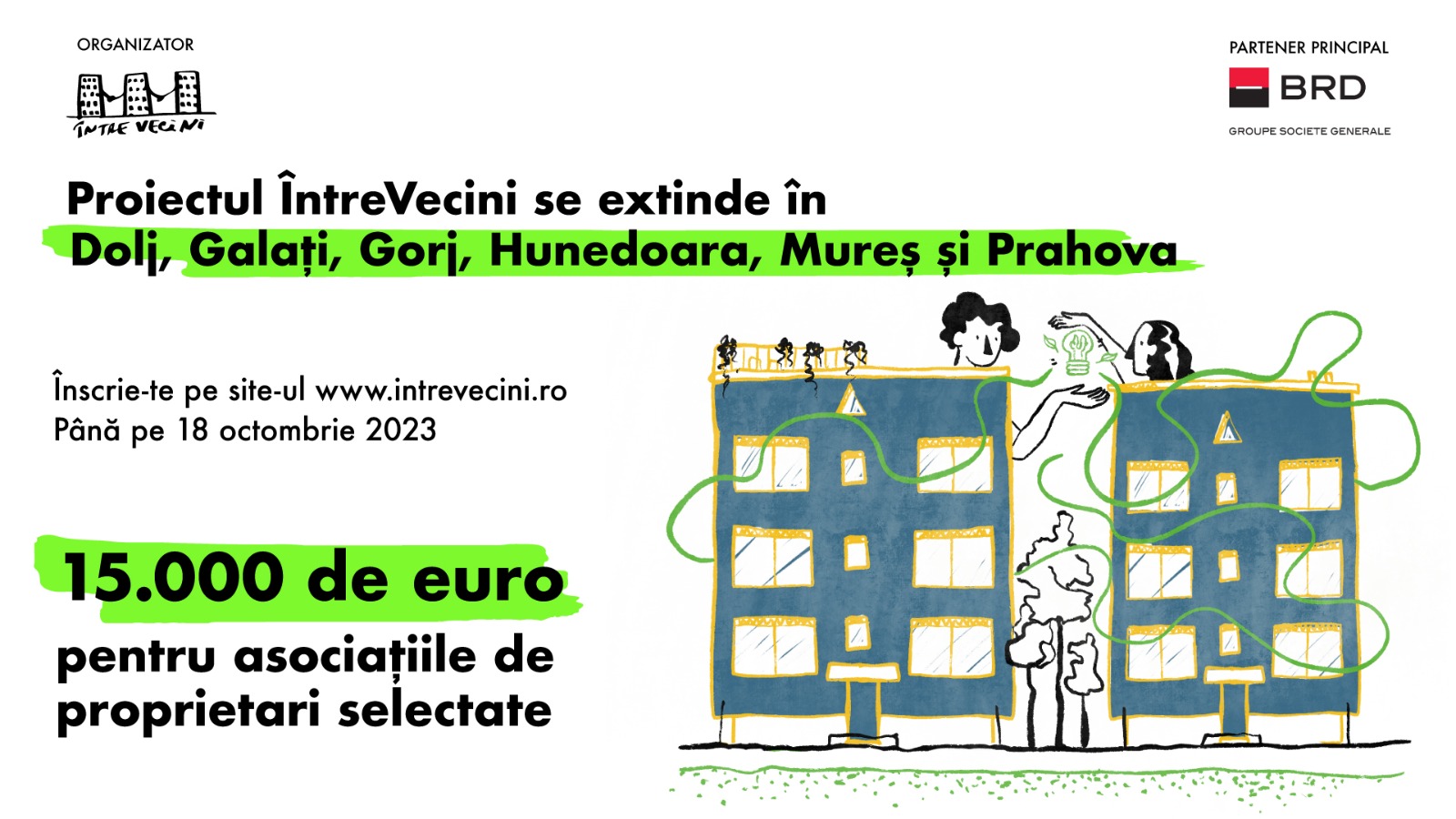 Între Vecini vrea să energizeze 6 comunități de bloc din 6 județe cu ...